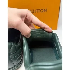 Louis Vuitton | Shoes | Louis Vuitton Footprint Soccer Sneaker Green ...